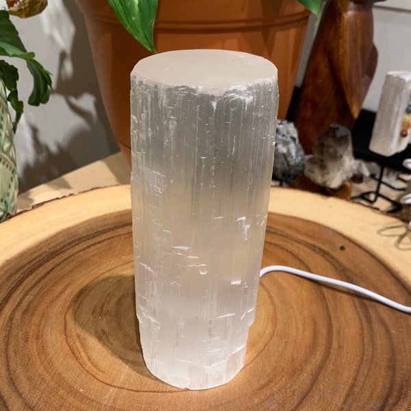 Selenite Lamp - Etsy