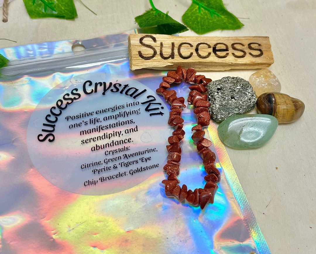 Success Crystal Gift Set- Stones, Bracelet, Palo Santo- Stones for ...