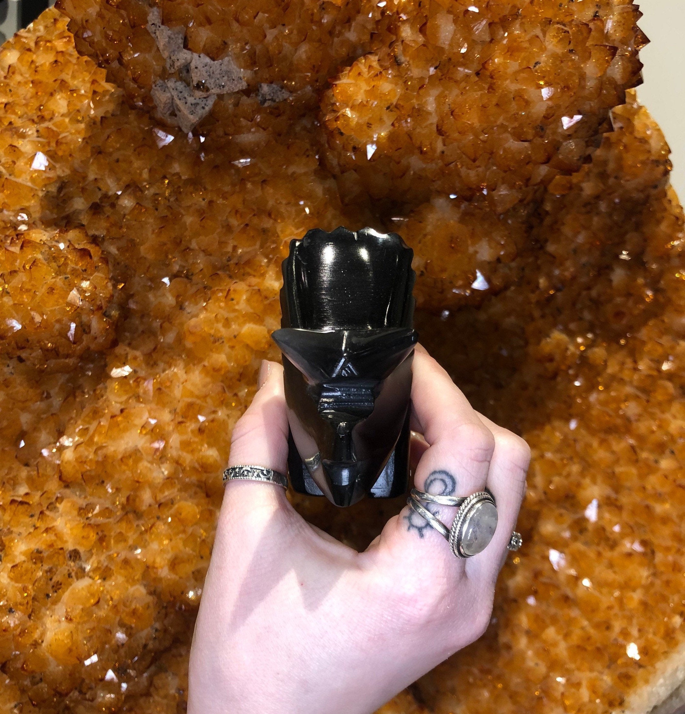 Black Onyx Large Triceratops Onyx Dinosaur Dinosaur Carving - Etsy