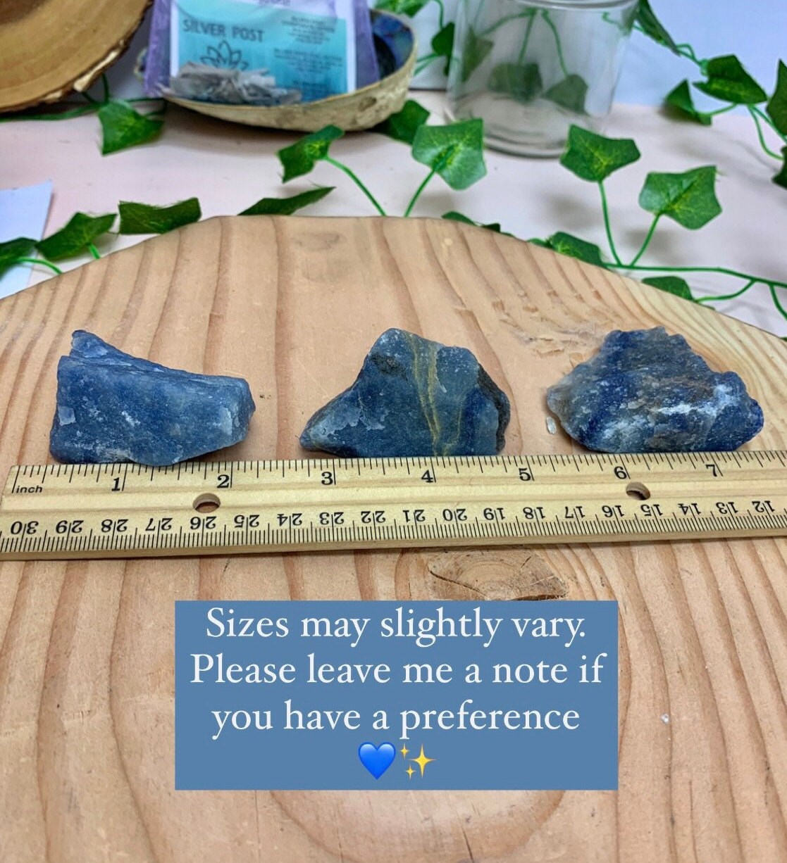 Rough Blue Quartz Chunk, Raw Tumbler Stone, Communication Stone, Throat ...