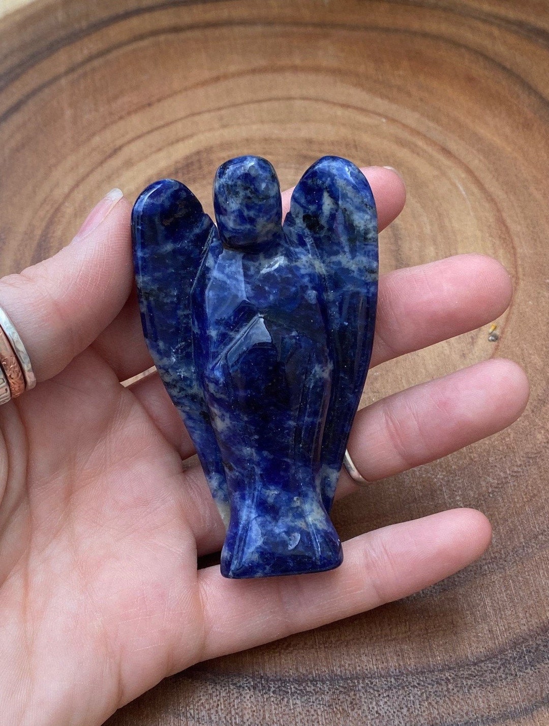 Sodalite Polished Angel, 3" Sodalite Angel, Blue Sodalite, Polished ...