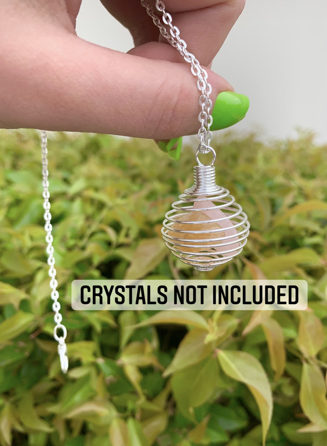 One Crystal Cage Crystal Holding Necklace Crystal Cage | Etsy