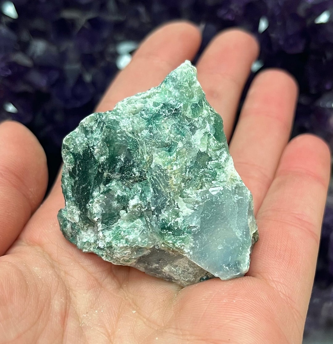 Rough Tree Agate Chunk, Beautiful Garden Green Grounding Energy ...