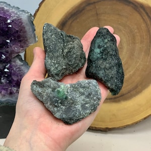 One Rough Emerald Chunk, Raw Emerald Piece, Natural Emerald Specimen ...