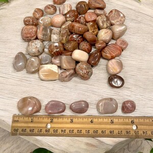 Peach Moonstone Tumbled Stone, One Peach Moonstone, Energy Stone ...