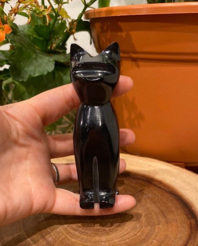 Black Onyx Cat Carving various Sizes Carved Kitty Carved - Etsy