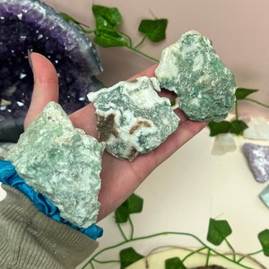 Rough Tree Agate Chunk, Beautiful Garden Green Grounding Energy ...
