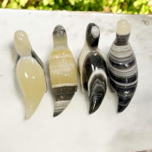 Zebra Onyx Apatosaurus Dinosaur Carving – Small Hand Carved Stone Dino ...