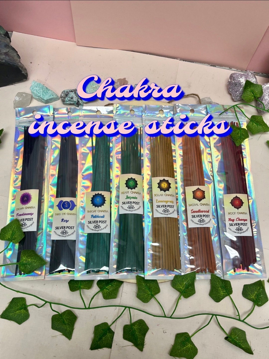 Chakra Incense Sticks, Seven Chakras, Scented Incense, Handmade Incense ...