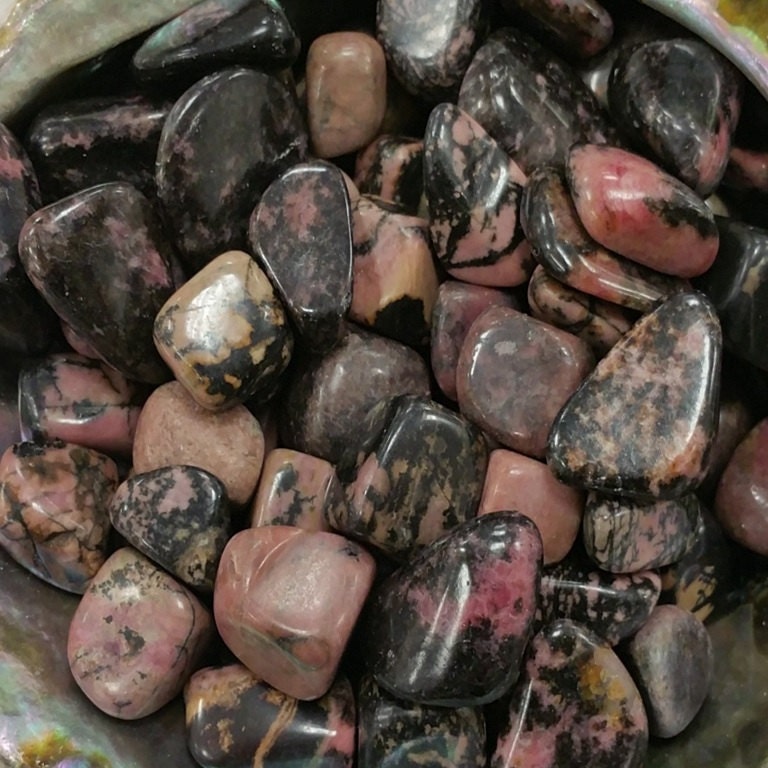 Rhodonite Tumbled Stone Rhodonite Rhodonite Tumbled Heart - Etsy
