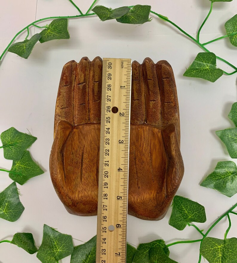 Teak Wood Offering Hands Bowl Hand Carved Wood Offering - Etsy