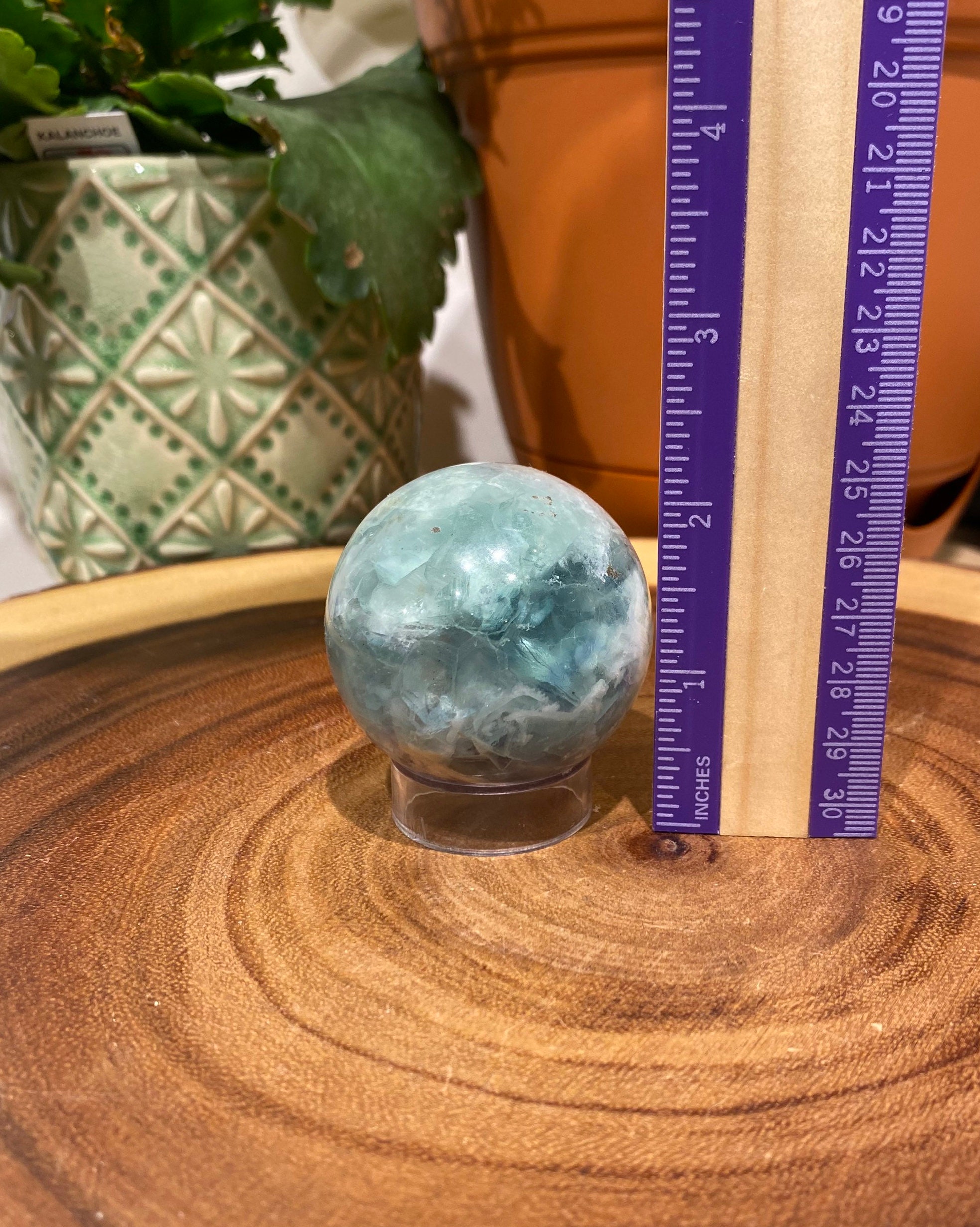 One 50mm Fluorite Sphere Fluorite Sphere Fluorite Crystal - Etsy