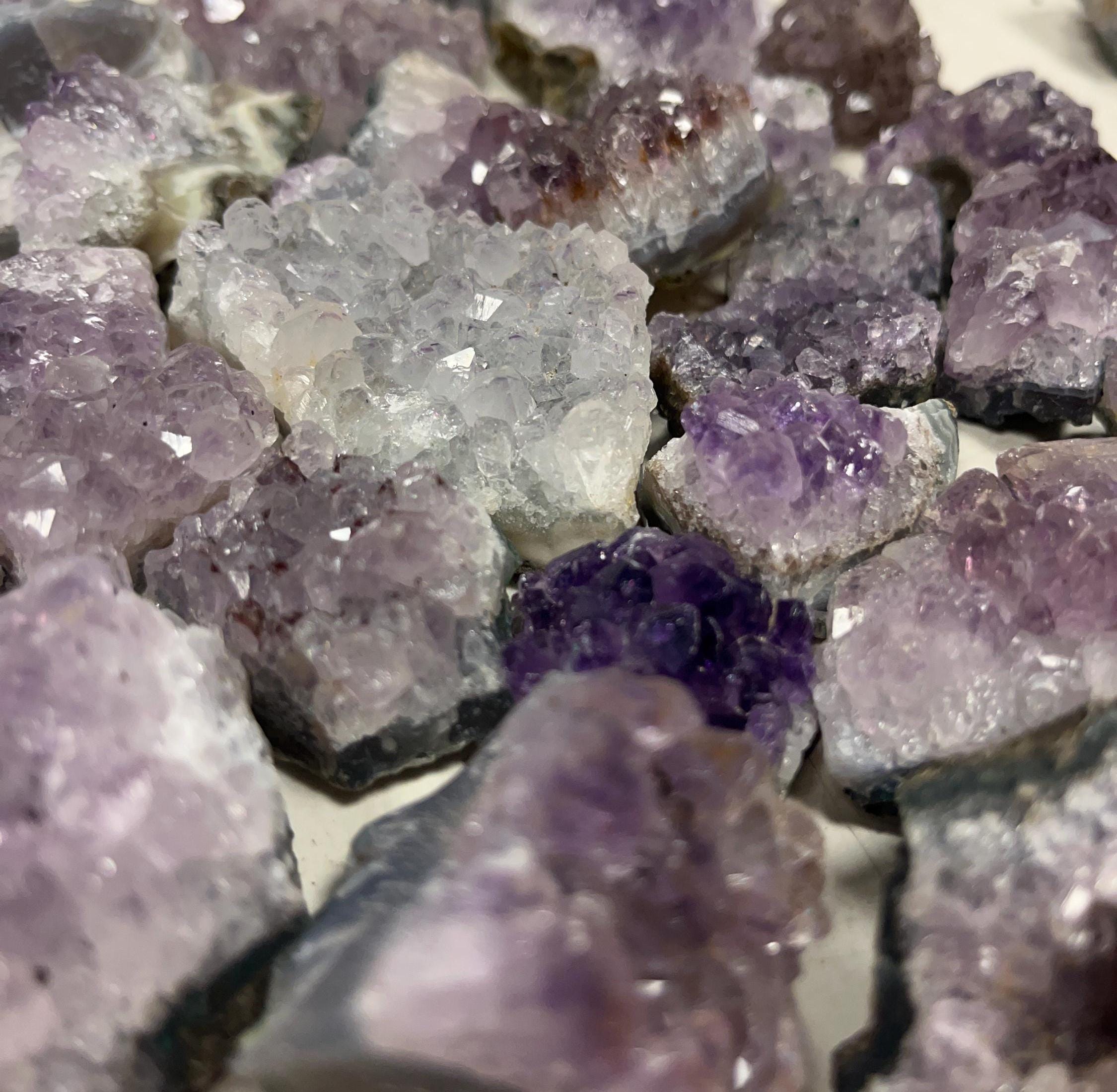 Insane Amethyst Crystal Cluster Druzy Geode – Choose Your Size ...
