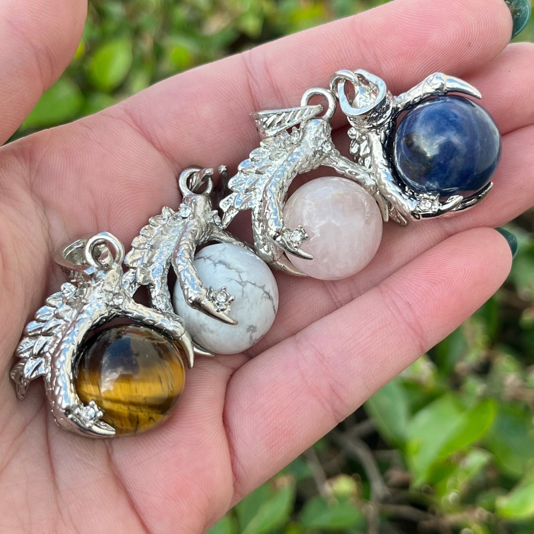 Dragon Claw Crystal Pendant Collection, Claw Pendant, Dragon Jewelry ...