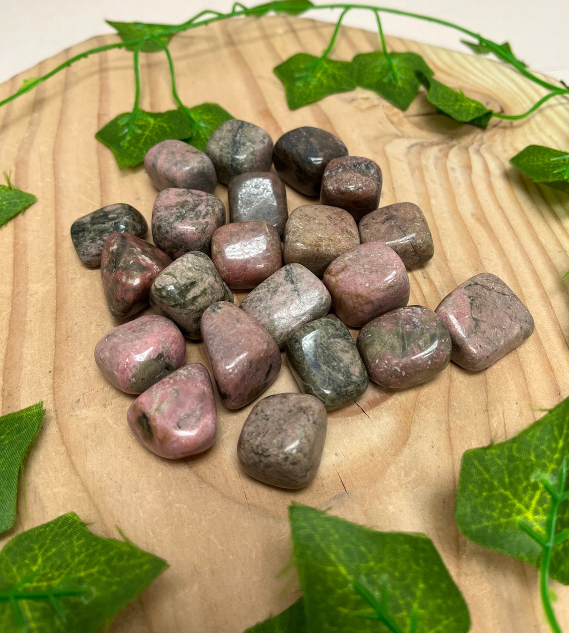 Rhodonite Tumbled Stone Rhodonite Rhodonite Tumbled Heart - Etsy