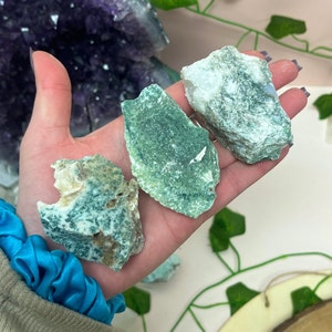 Rough Tree Agate Chunk, Beautiful Garden Green Grounding Energy ...