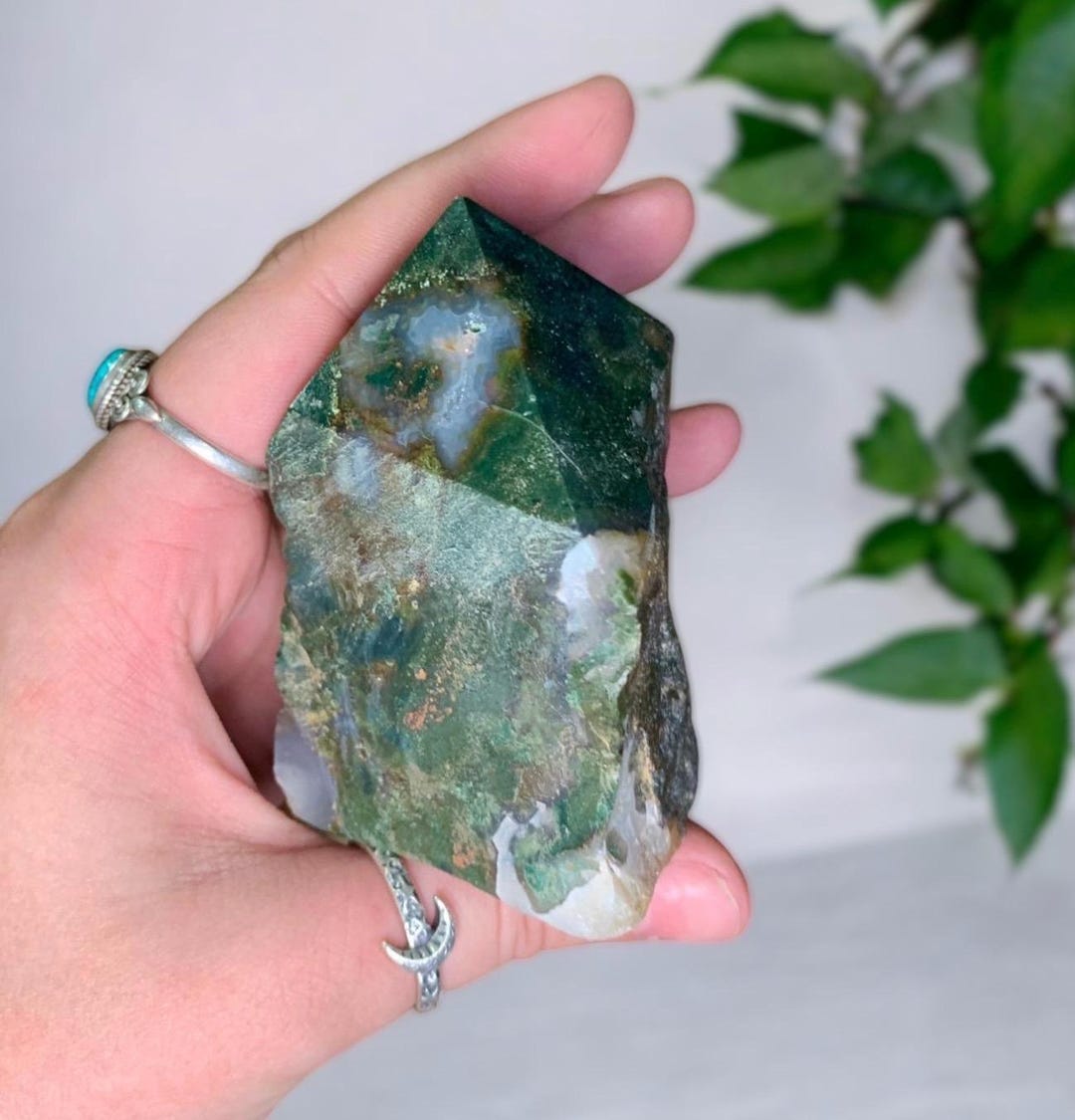 One Small Bloodstone Polished Point, Bloodstone Point, Stone for ...