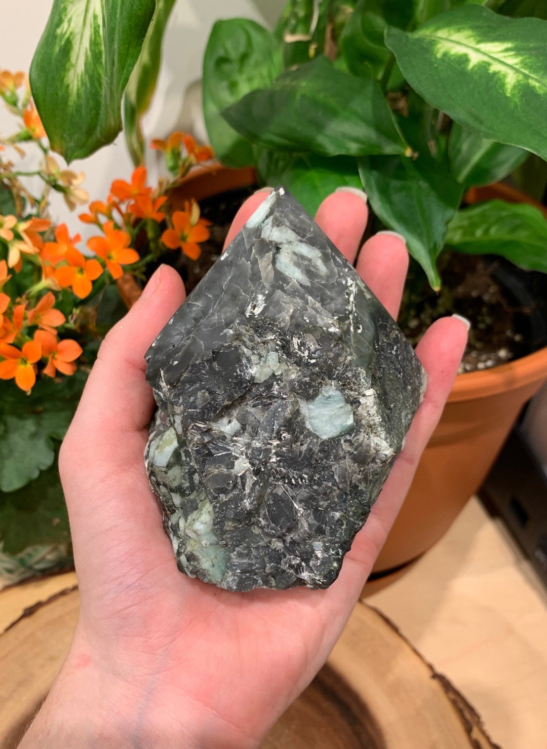 Emerald Polished Point, May Birthstone, Emerald Point, Stone Point ...