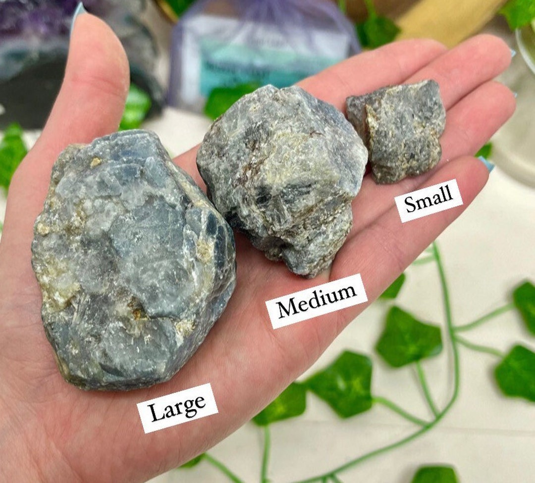 Raw Sapphire Chunk, Corundum Sapphire Crystal, September Birthstone ...