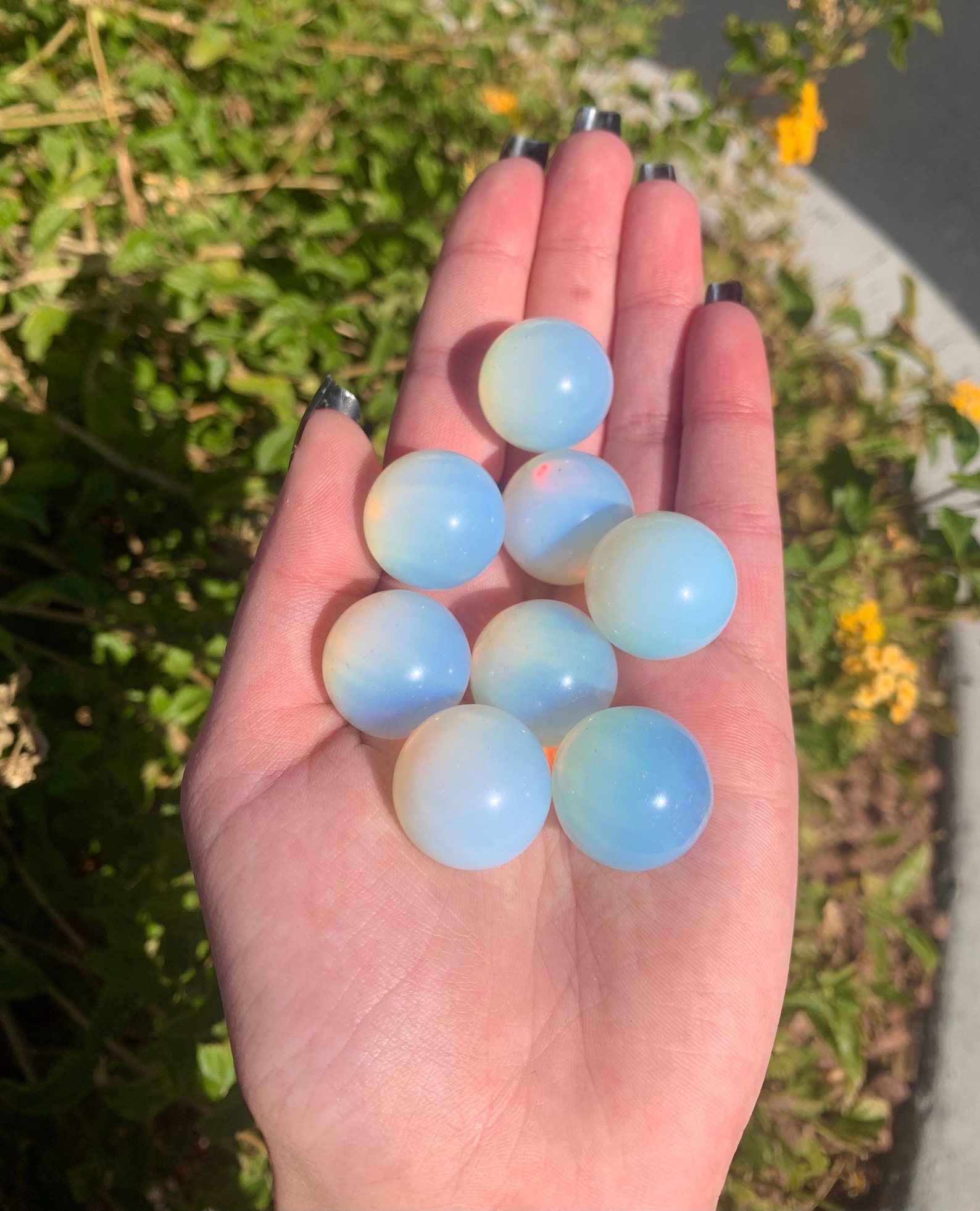 One Mini Opalite Sphere W/ Sphere Stand various Sizes Available, Mini ...