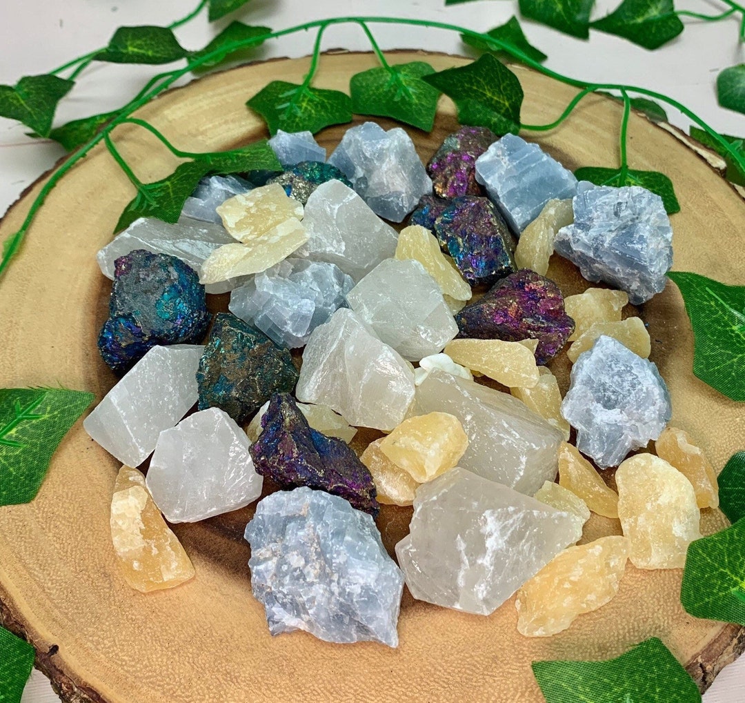 Crystal Confetti Rough Stone Mix, Calcite Crystal Mixture, Witches ...