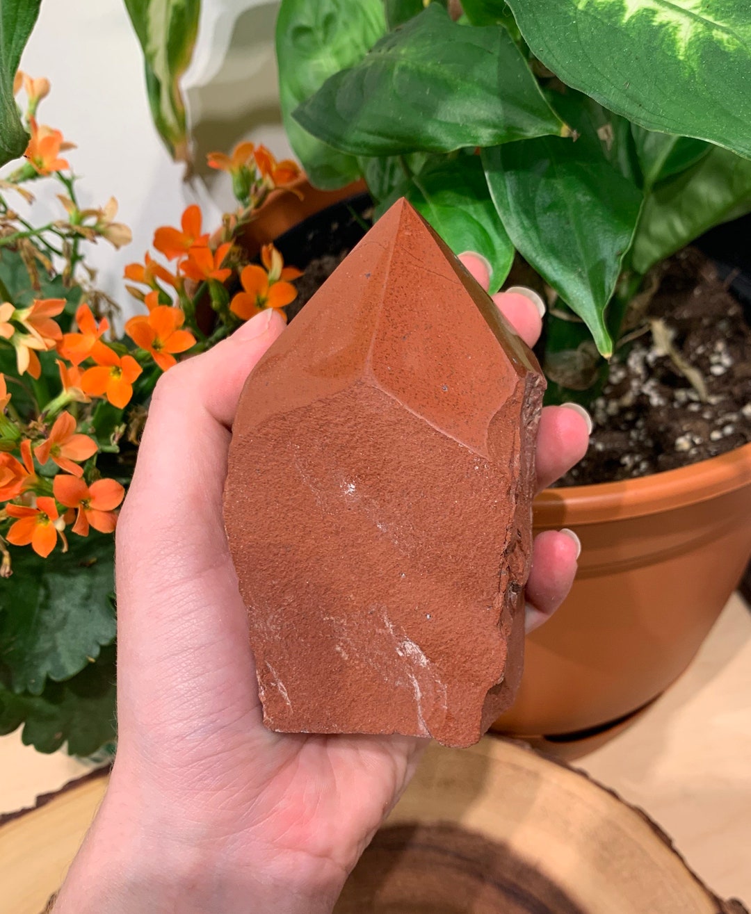 Red Jasper Polished Point, Red Jasper, Red Jasper Point, Stone Point ...