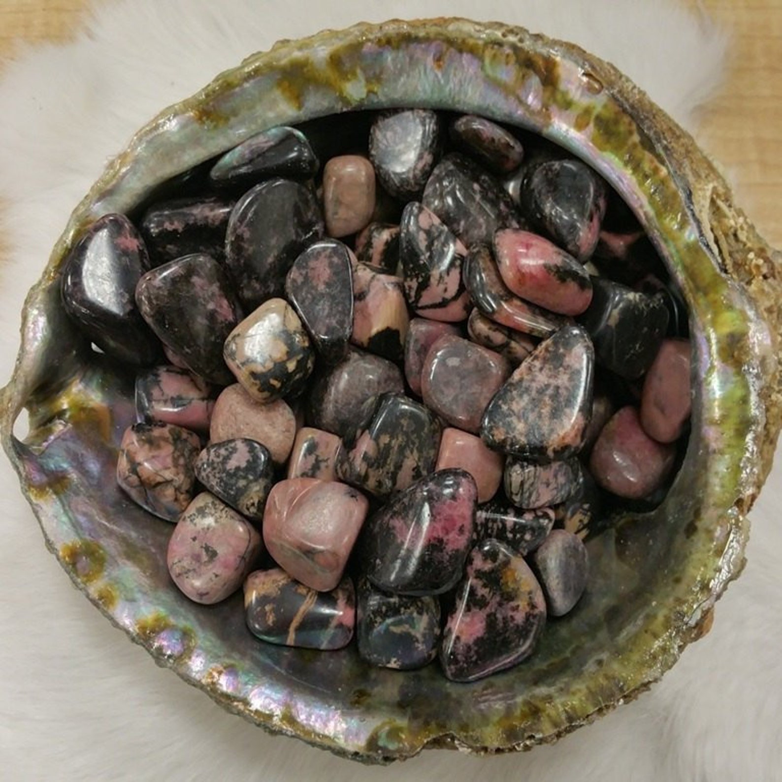 Rhodonite Tumbled Stone Rhodonite Rhodonite Tumbled Heart - Etsy