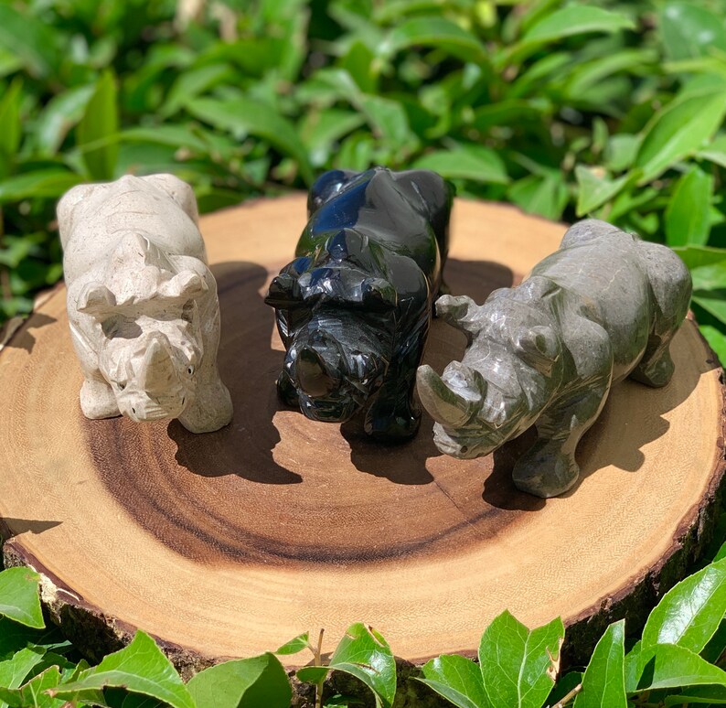 Large Marble Stone Rhino Carving Hand Carved Rhino Statue - Etsy