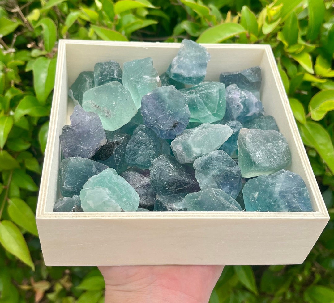Fluorite Rough Stone Confetti Mix, Bulk Wholesale Lot, 0.5"-1.25 ...