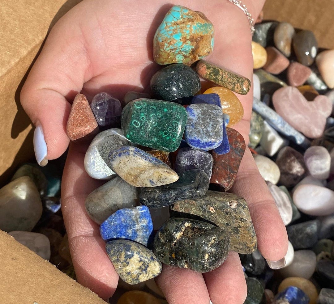 Mixed Tumbled Stone Bundle Crystal Confetti With Huge Variety Healing ...