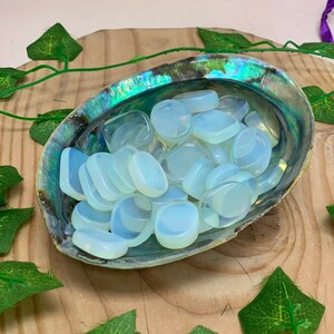 One Small Opalite Flat Stone, Opalite Pocket Stone, Crown Chakra ...