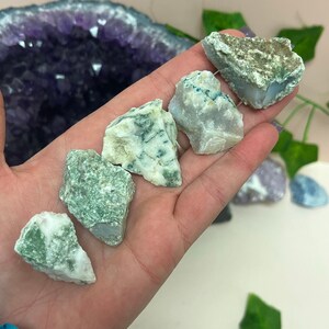 Rough Tree Agate Chunk, Beautiful Garden Green Grounding Energy ...