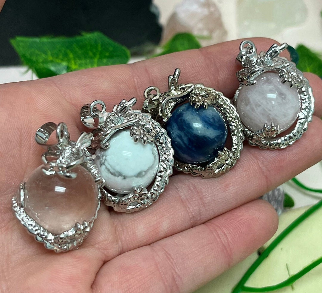 Dragon Wrap Crystal Pendant Collection, Dragon Pendant, Gift for Dragon ...