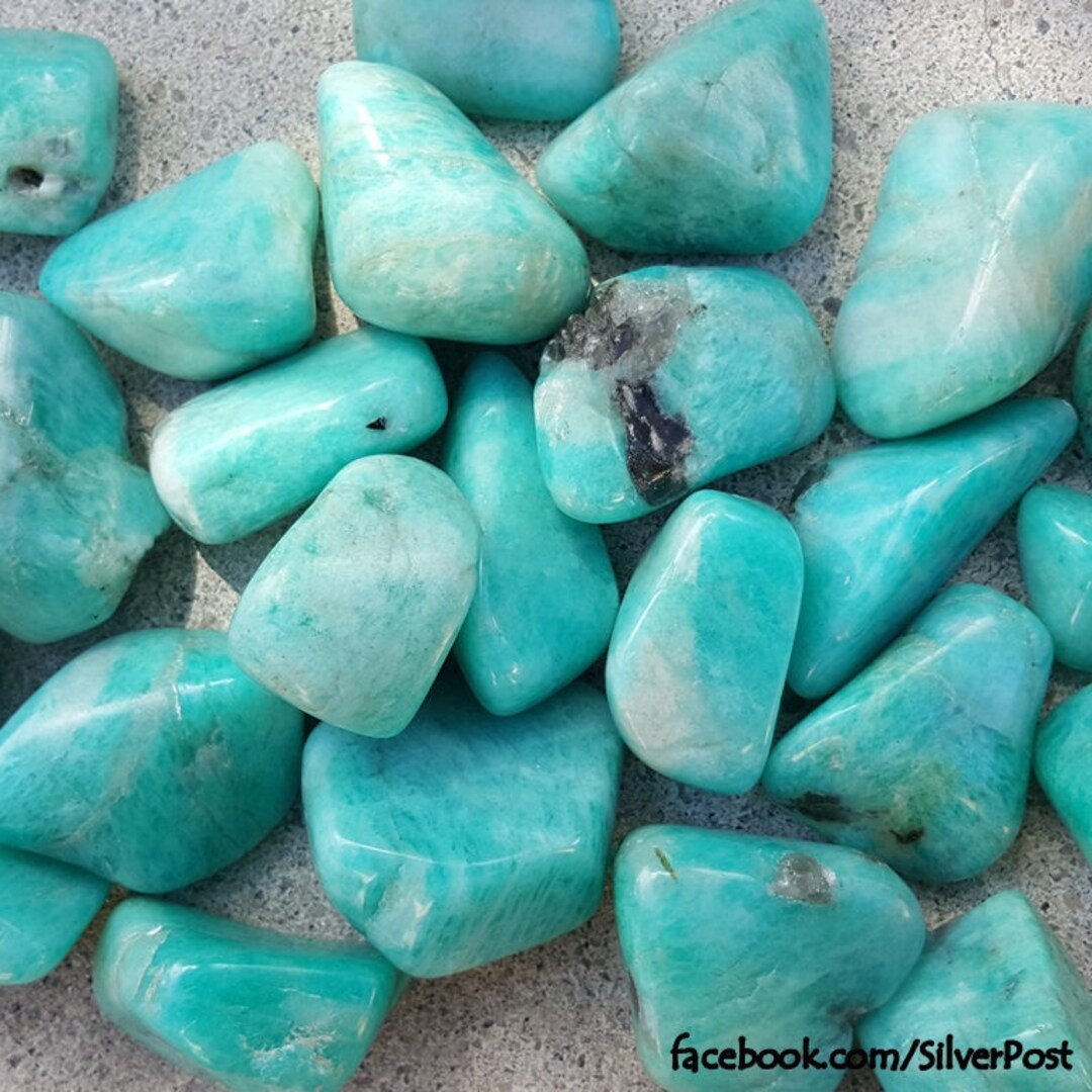 Amazonite Tumbled, One Amazonite Tumbled Stone, Amazonite, Stone for ...