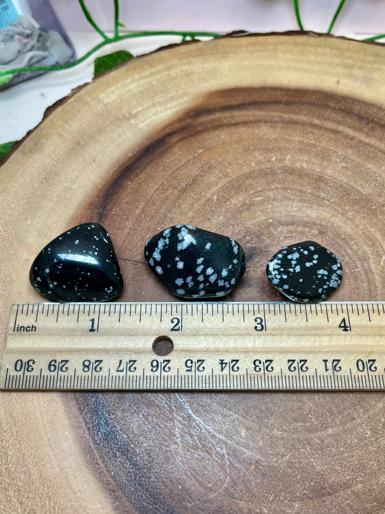 Snowflake Obsidian Tumbled Stone Snowflake Obsidian - Etsy