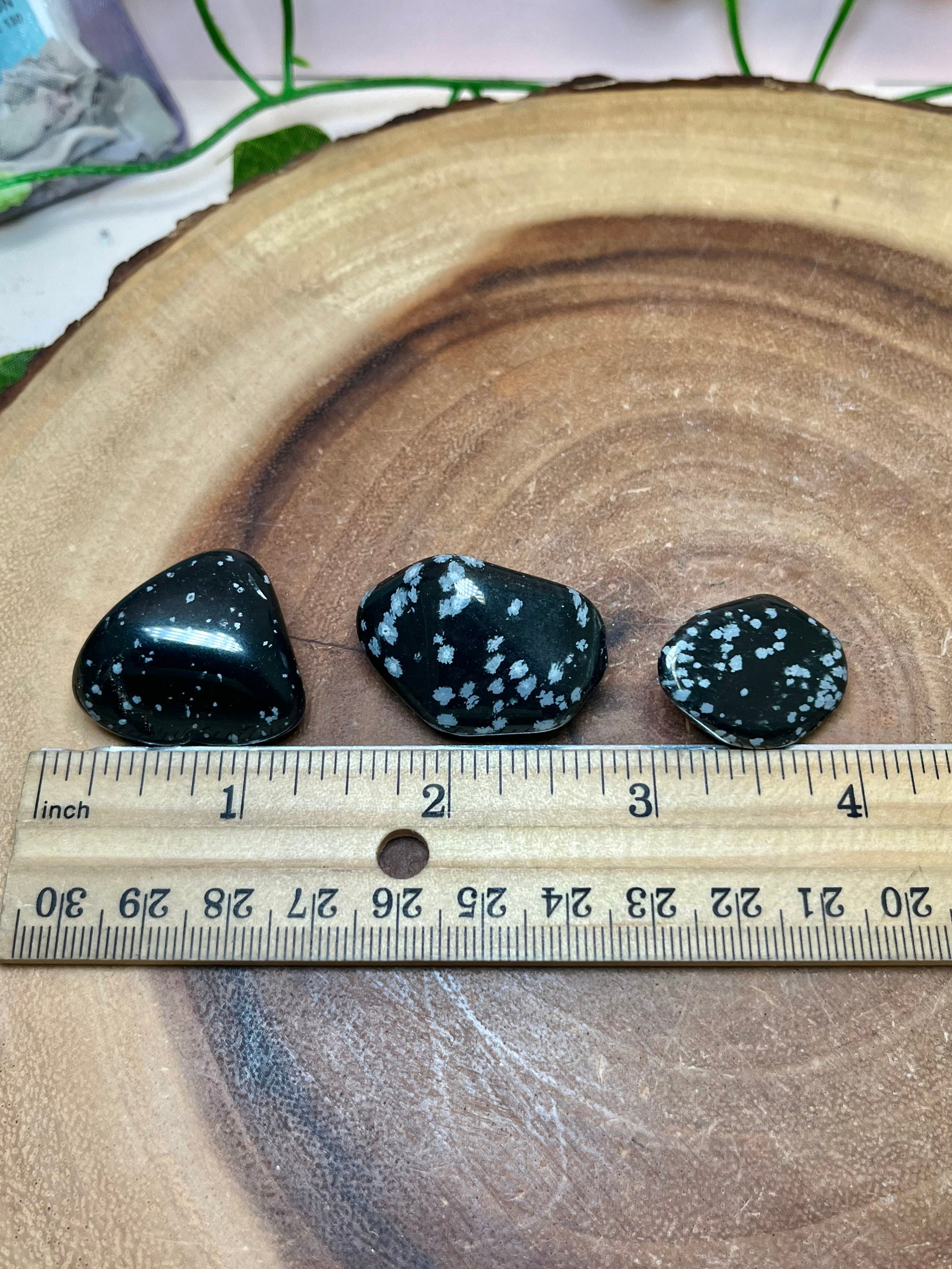 Snowflake Obsidian Tumbled Stone Snowflake Obsidian - Etsy