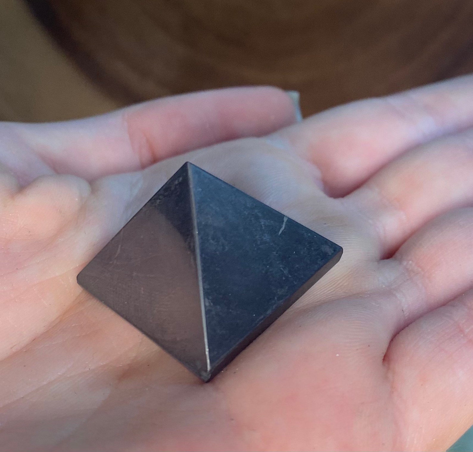 One Mini 1" Black Tourmaline Pyramid, Crystal Pyramid, Energy Pyramid ...