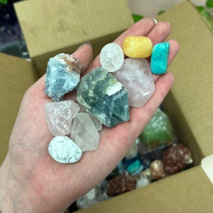 Insane Deal 20 Lbs of Assorted Mix of Rough & Tumbled Stones at ...