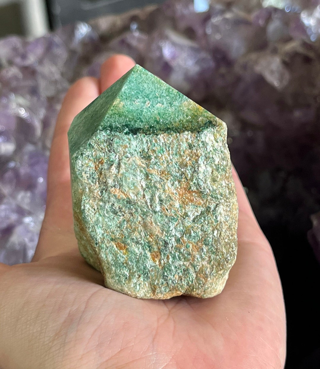 One Small Fuchsite Polished Point, Fuchsite Point, Independence Stone ...