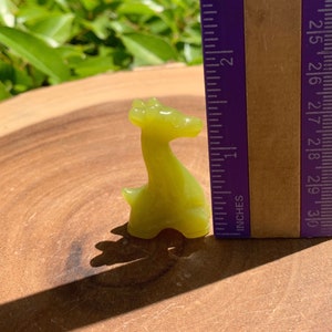 Mini Serpentine Giraffe, Crystal Carving, Green Giraffe Figurine ...