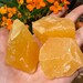 One Natural Orange Calcite Chunk Mexican Rough Orange - Etsy