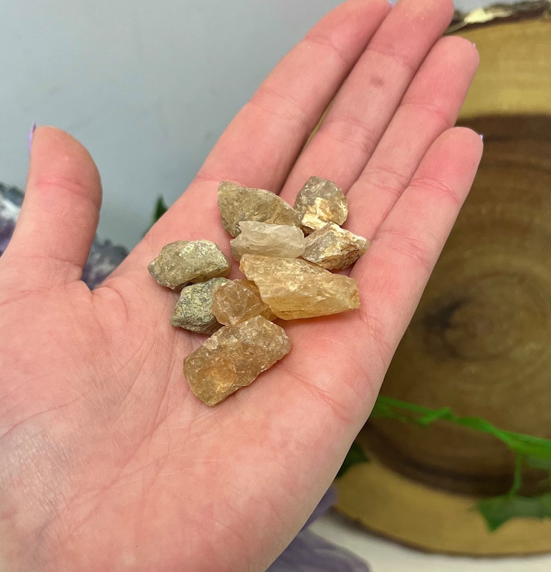 One Raw Imperial Topaz Crystal – Rough Golden Topaz Specimen for ...