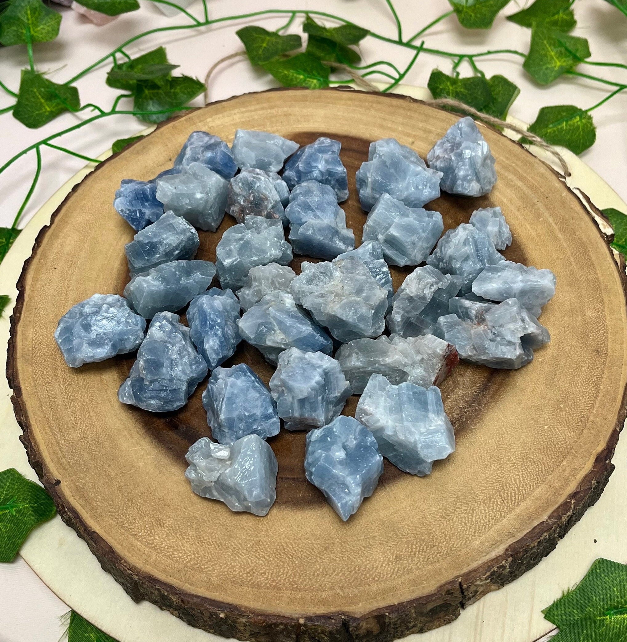 Blue Calcite Rough Stone Mix, Bulk Wholesale Lot, 0.5"-1.25" Small ...