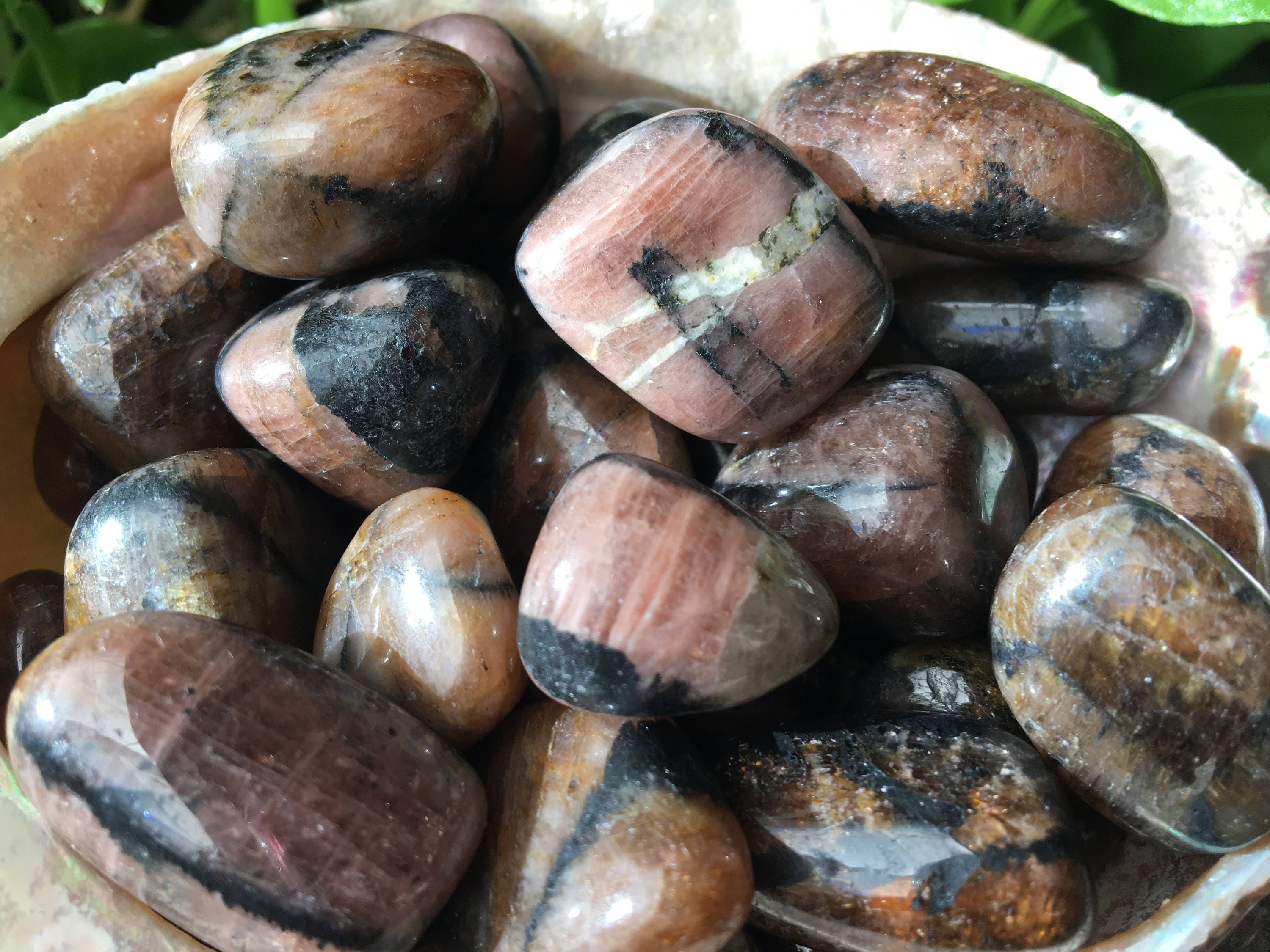 Chiastolite Tumbled Stone Meditation Stone Chiastolite - Etsy