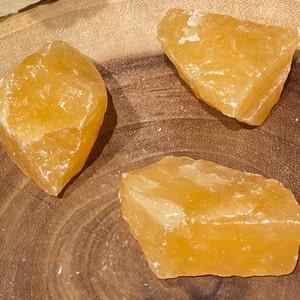 One Natural Orange Calcite Chunk, Mexican Rough Orange Calcite, Raw Orange Calcite, Orange ...