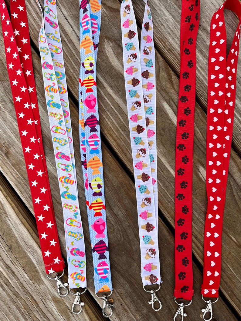 Coastal Inspired Lanyards Match a Lanyard W a Key Fob! - Etsy