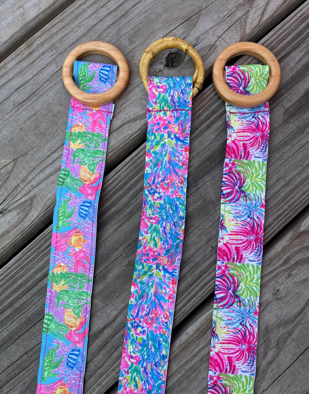 Classic Woman's D Ring Ribbon Belts-palm Beach Style With Nickel ...