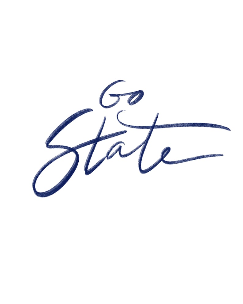 Penn State - Go State Print 8x10 Inches - Etsy