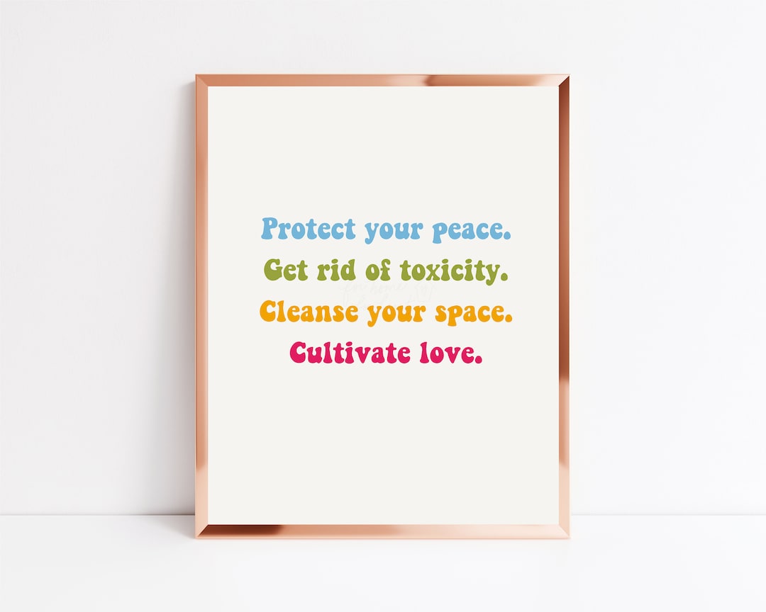 Protect Your Peace, Cultivate Love - Print - Etsy