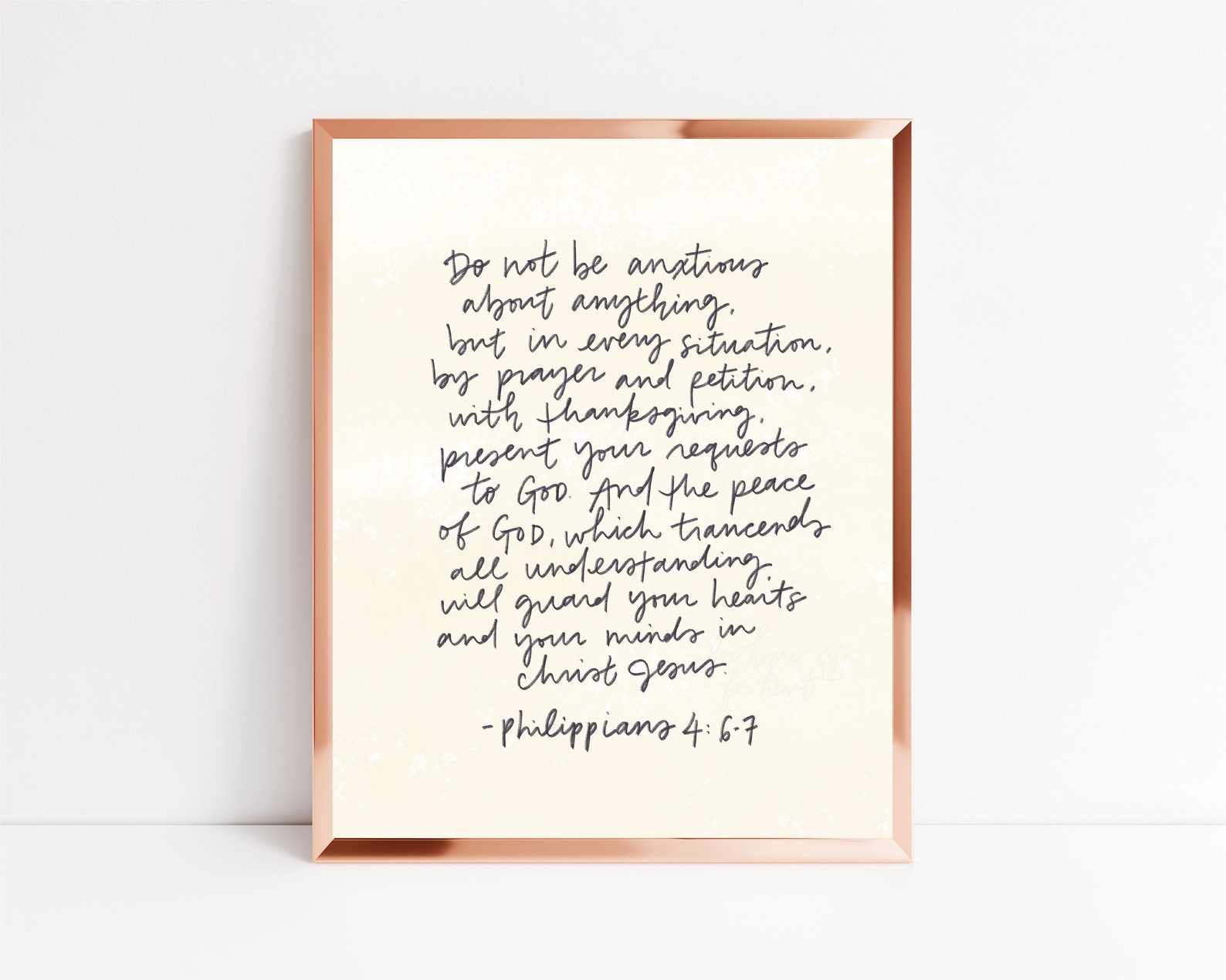 Philippians 4:6-7 Bible Verse Print - Etsy